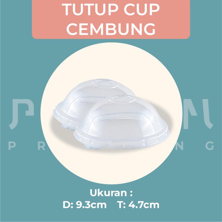 Tutup Cup Cembung dan Datar - Pakemprintpack.com