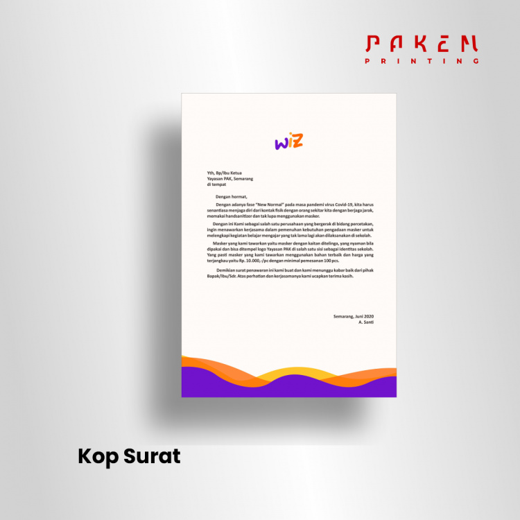 Kop Surat - Pakemprintpack.com